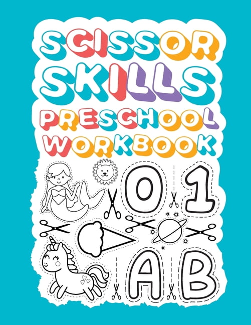 Scissor Skills Preschool Workbook : Black And White Scissor Skills ...