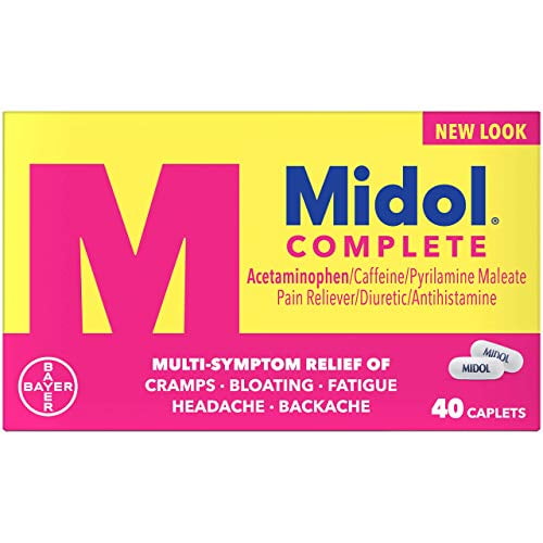 Midol Complete, Menstrual Period Symptoms Relief Including Premenstrual ...