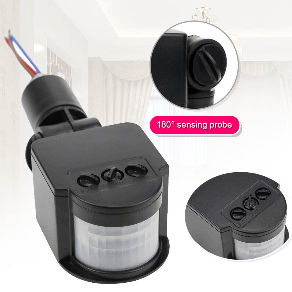 AMERTEER 90~250V 180 Degree Infrared PIR Motion Sensor Detector Wall ...