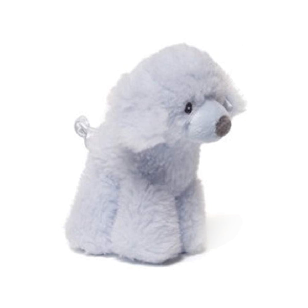 Baby Gund Plush Fluffey Dog Rattle Toy, Blue 5’H