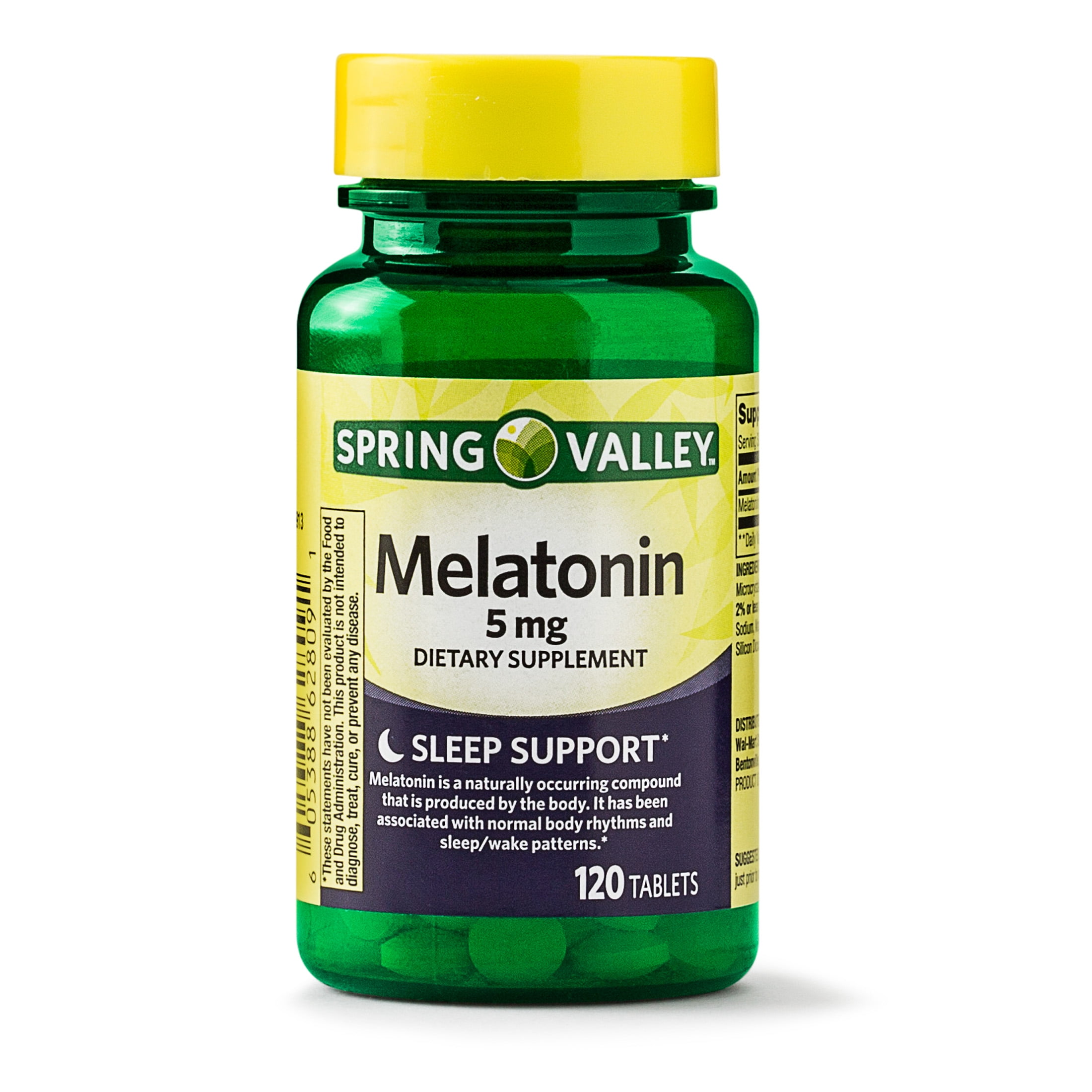 Spring Valley Melatonin Tablets Dietary Supplement, 5 mg, 120 Count
