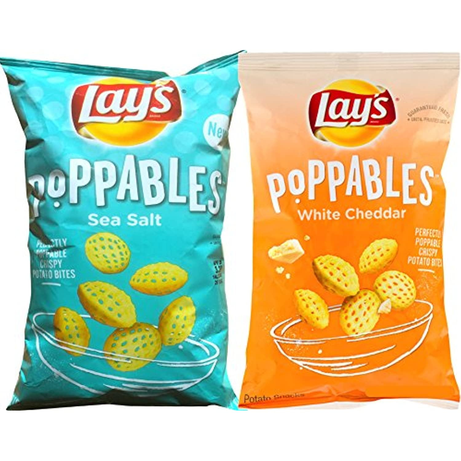 Lays Poppables Sea Salt & Lays Poppables White Cheddar Perfectly ...