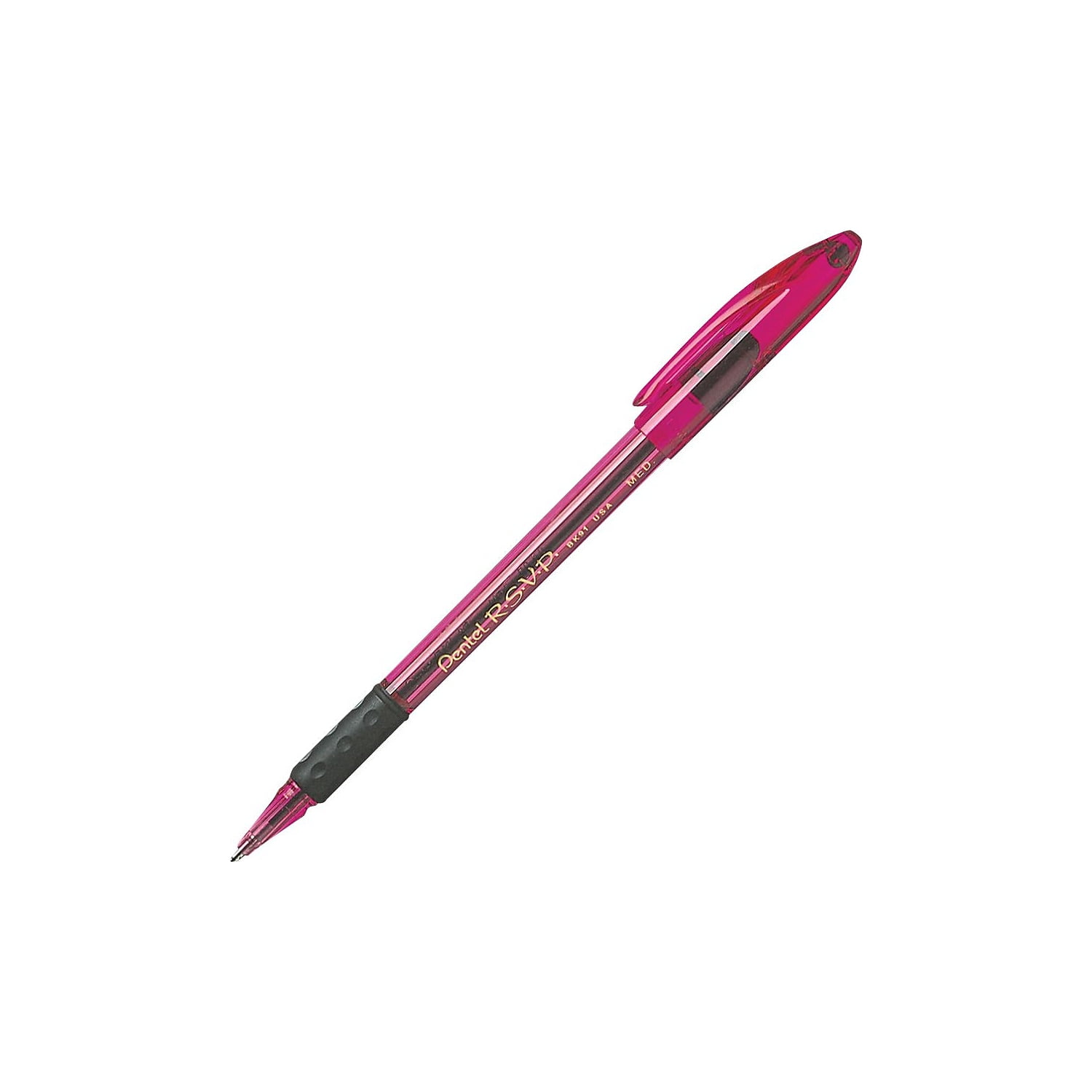 Pentel R.S.V.P. Razzle-Dazzle Pink Ribbon Ballpoint Pens Medium Point ...