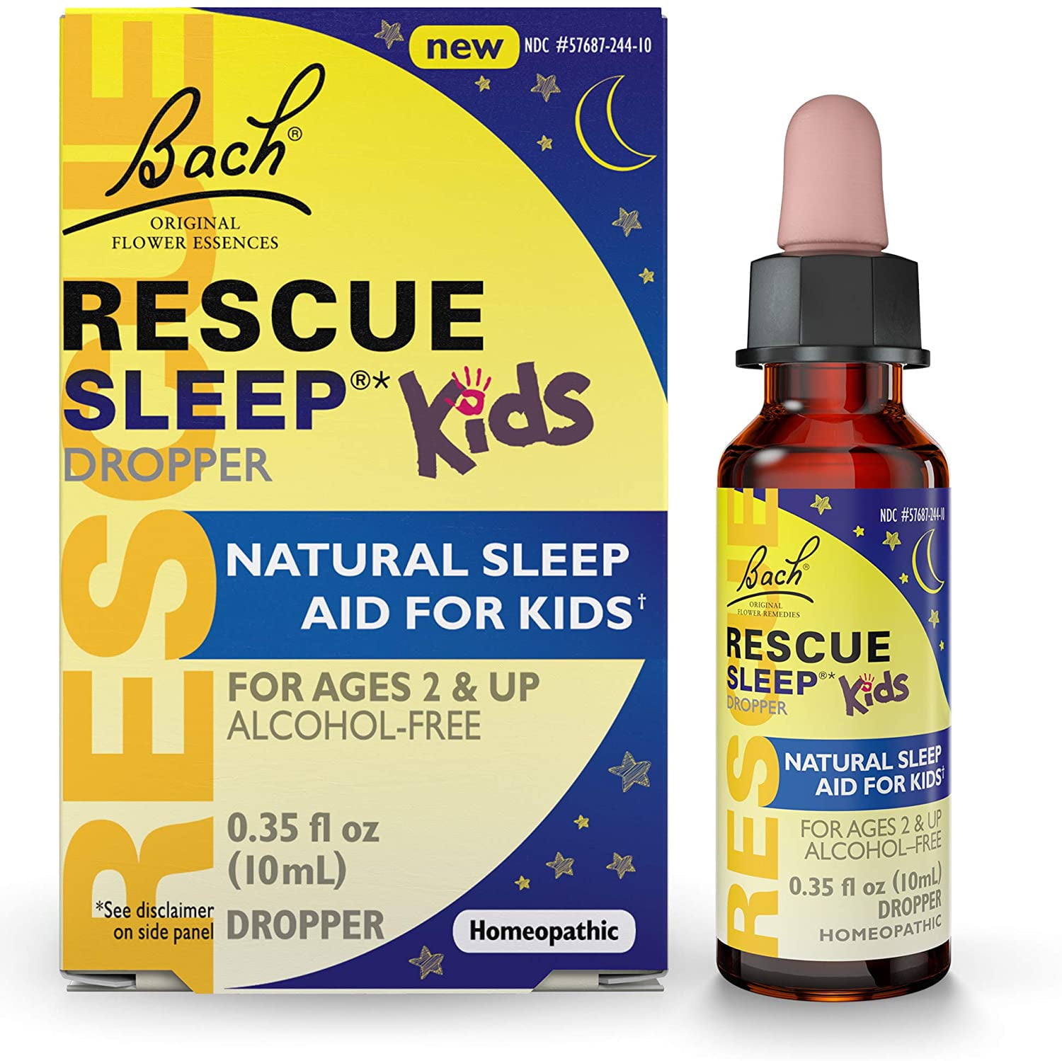 Bach RESCUE SLEEP Kids Dropper 10mL, Natural Sleep Aid, Free of ...